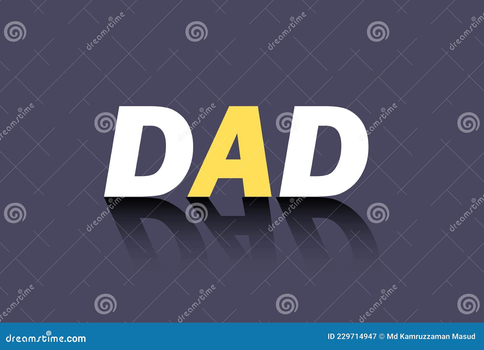 Dad Typography Text T-shirt Vector Design. Father Day Concept Stock ...