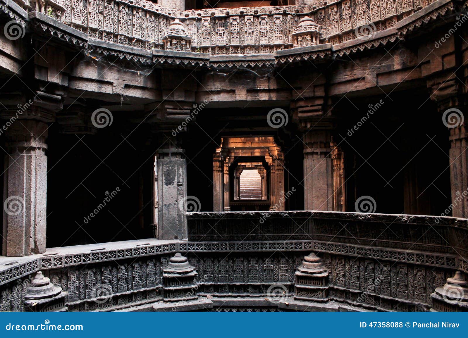 Heritage Dada Hari Step Well India - Ahmedabad India Editorial Stock ...
