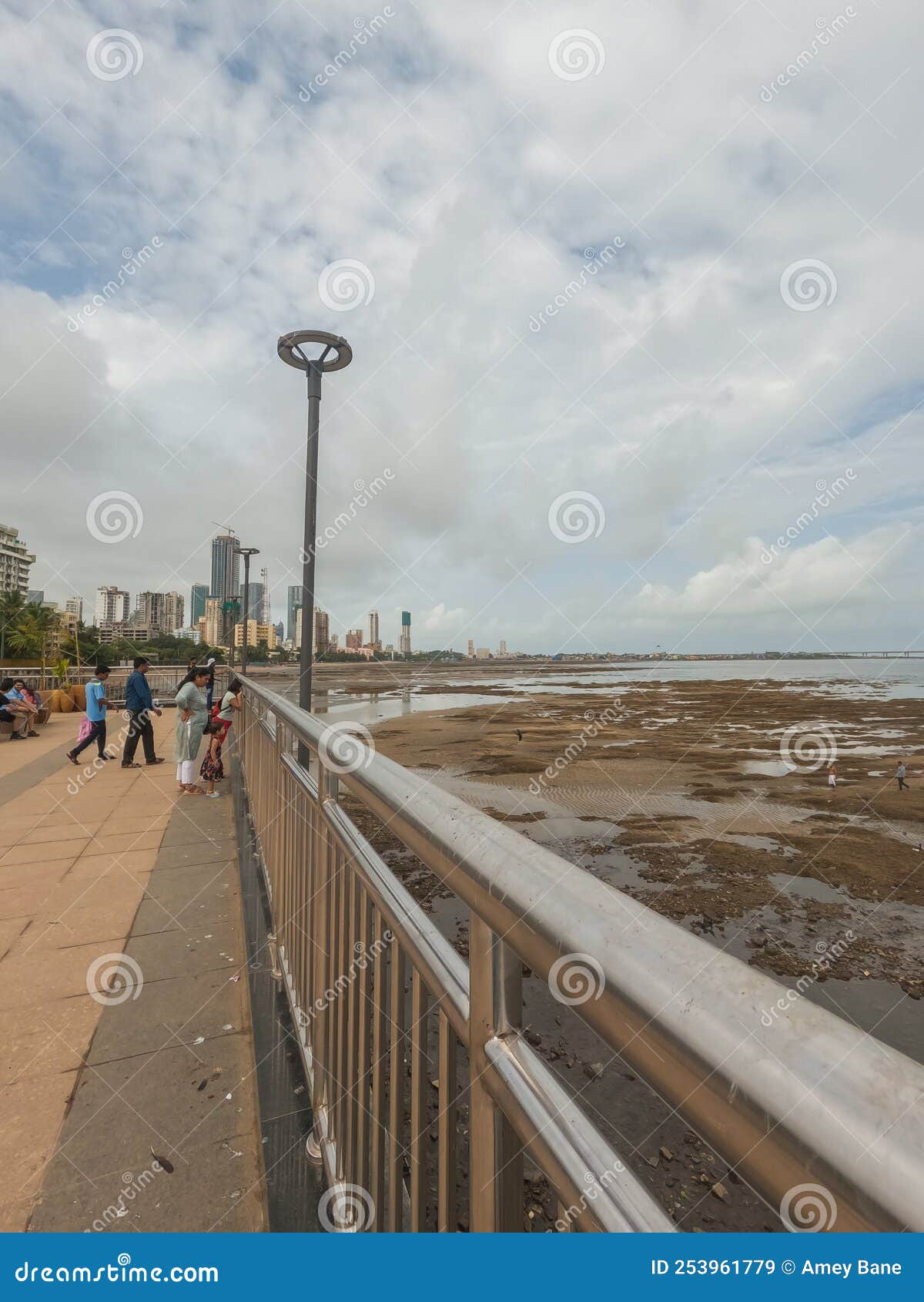 Dadar Chowpatty Viewing Deck Editorial Stock Image - Image of asian ...