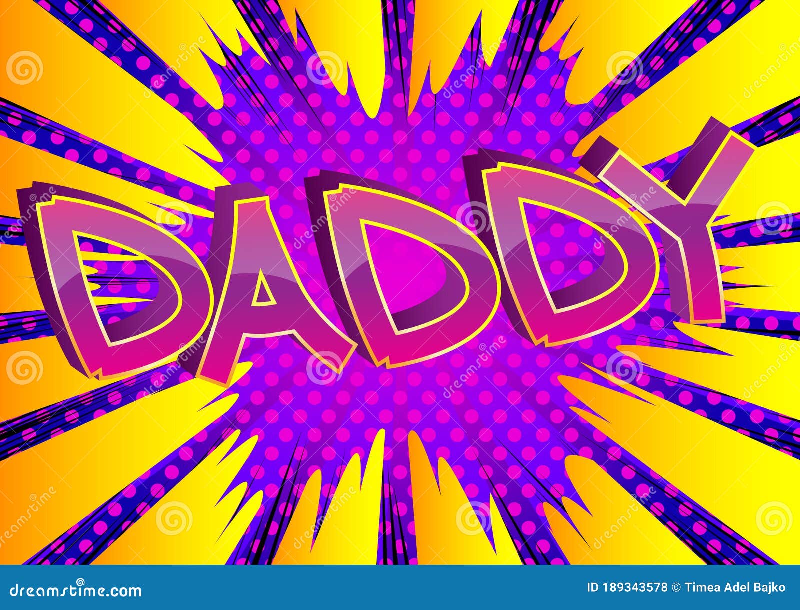 Daddy - Typography Vector Design for Greeting Cards. Stock Vector ...