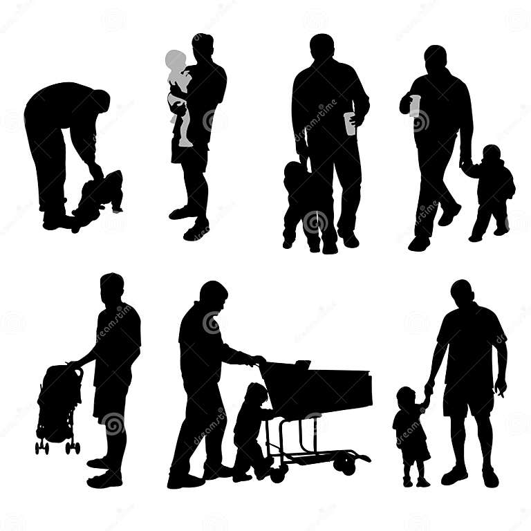 Daddy s time stock vector. Illustration of father, happy - 2476813