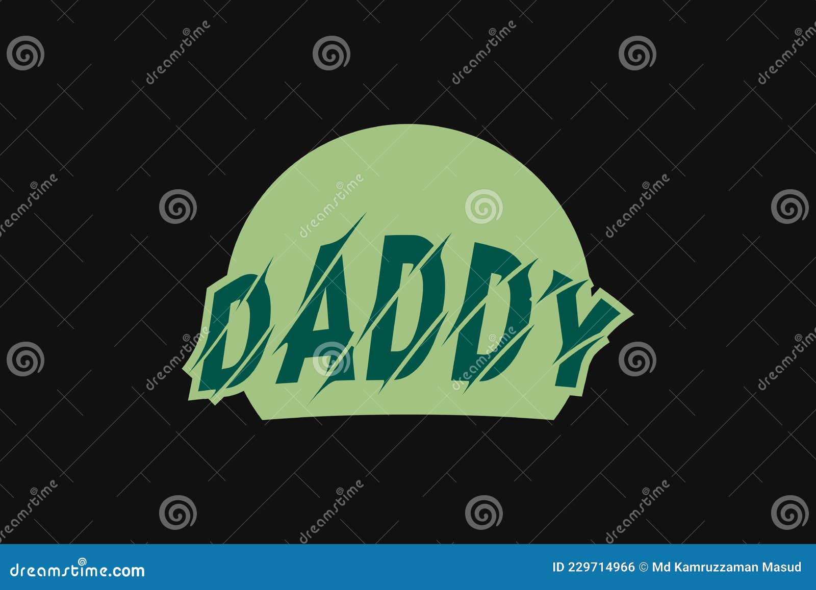 Daddy Typographic Logo Vector Illustration.Â Stock Vector ...