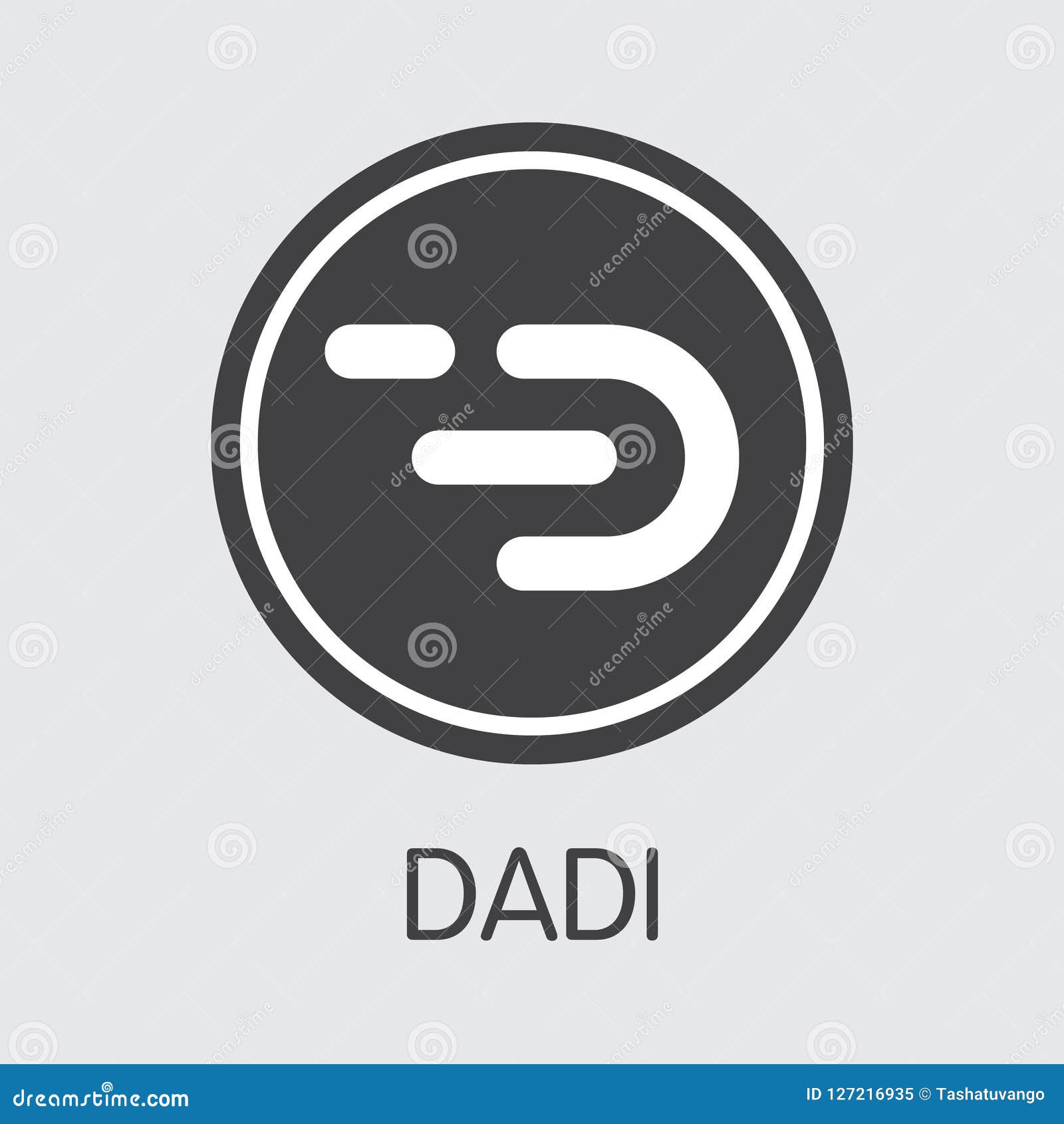 Dadi Digital Currency - Vector Illustration. Stock Vector ...