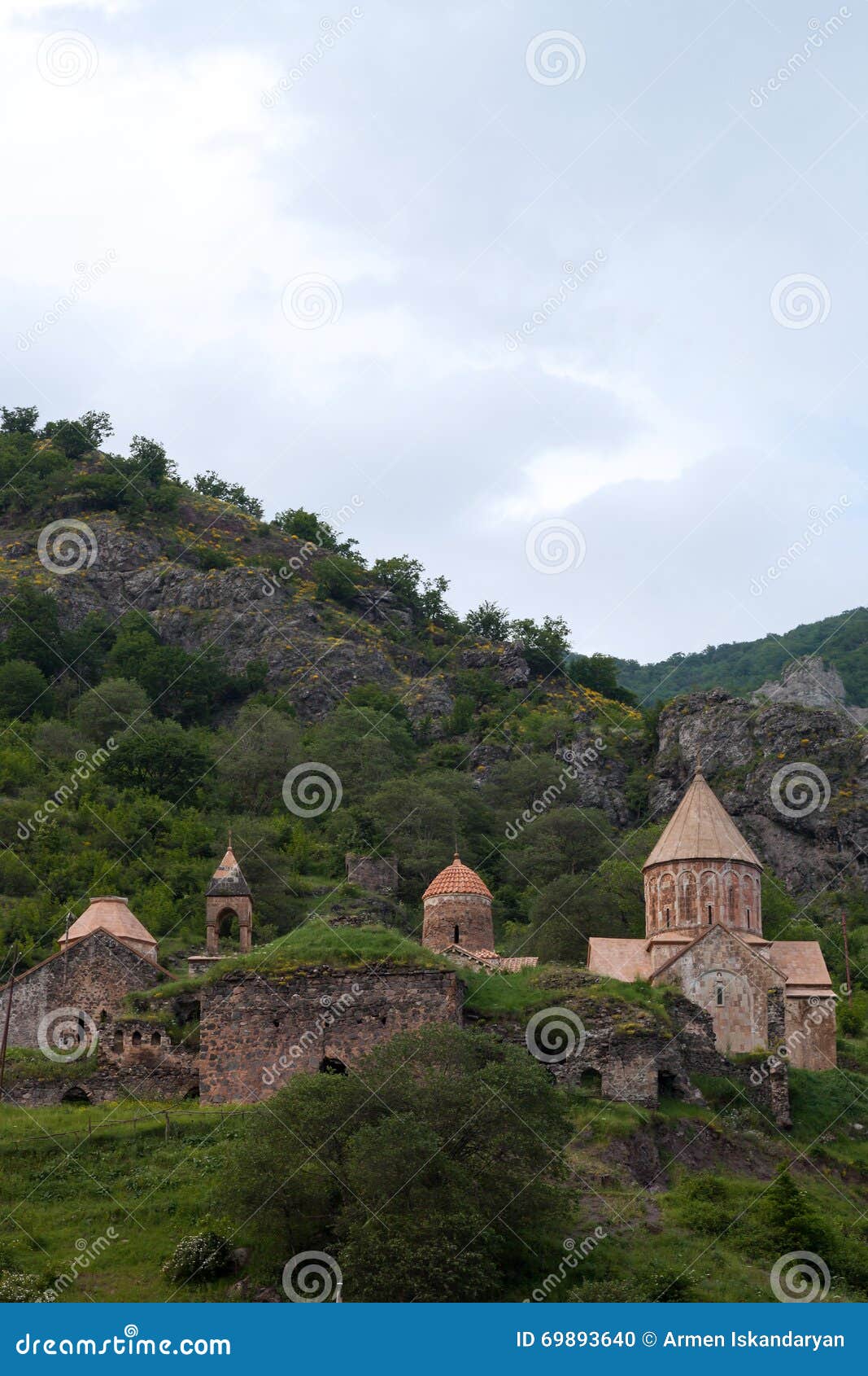 Dadivank Monastery in Harmony with Nature Stock Photo - Image of cross ...
