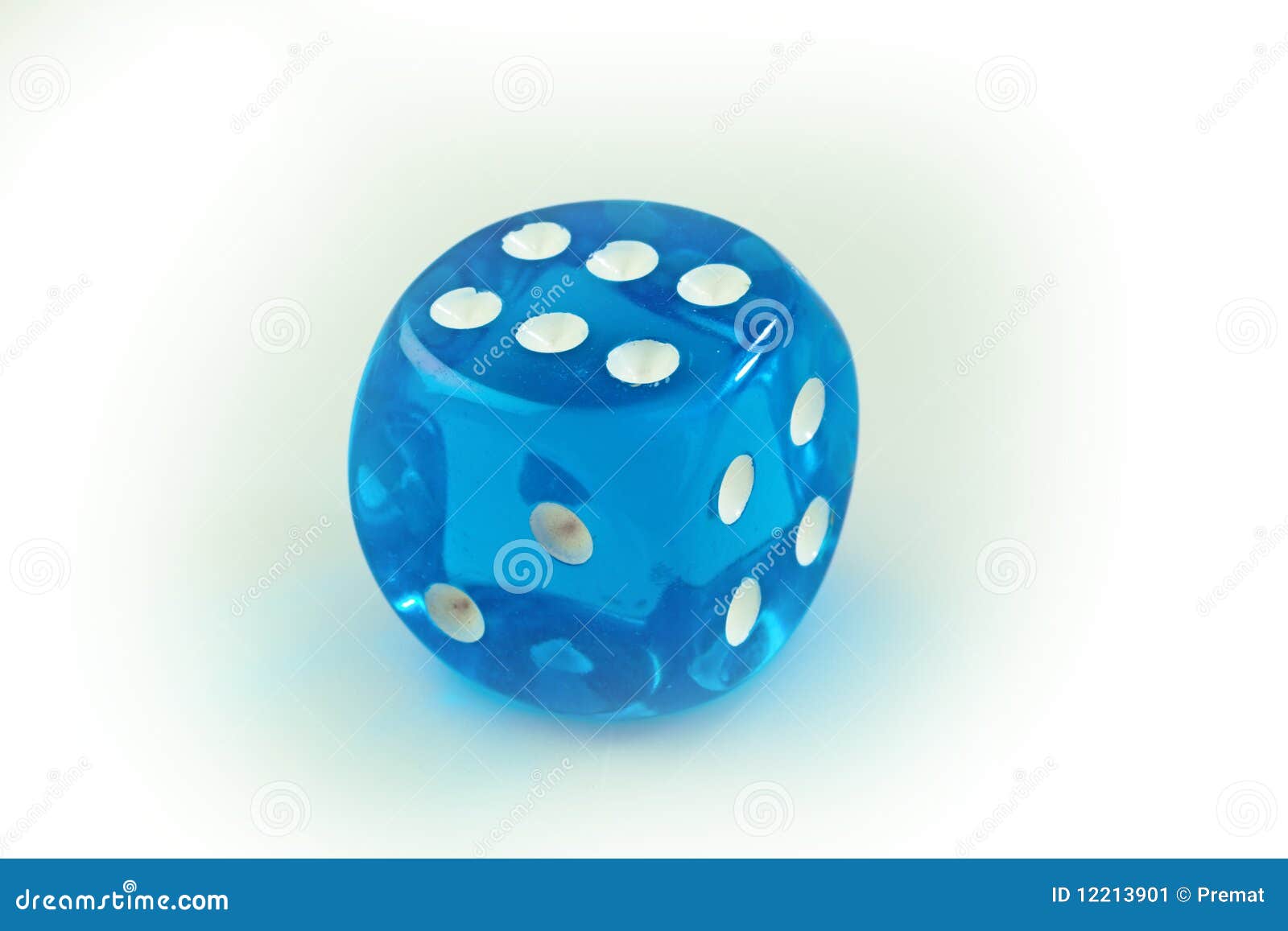 Dados azules imagen de archivo. Imagen de aislado, seises - 12213901