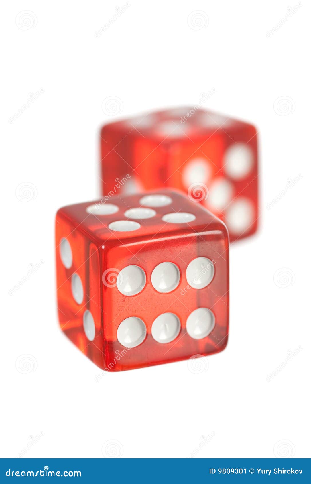 Dados rojos imagen de archivo. Imagen de rojo, dado, dados - 9809301