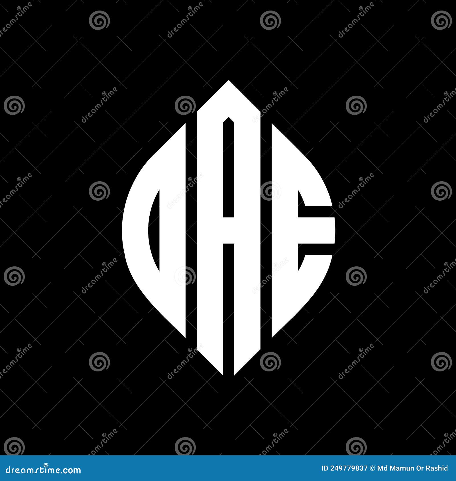 DAE Circle Letter Logo Design with Circle and Ellipse Shape. DAE ...