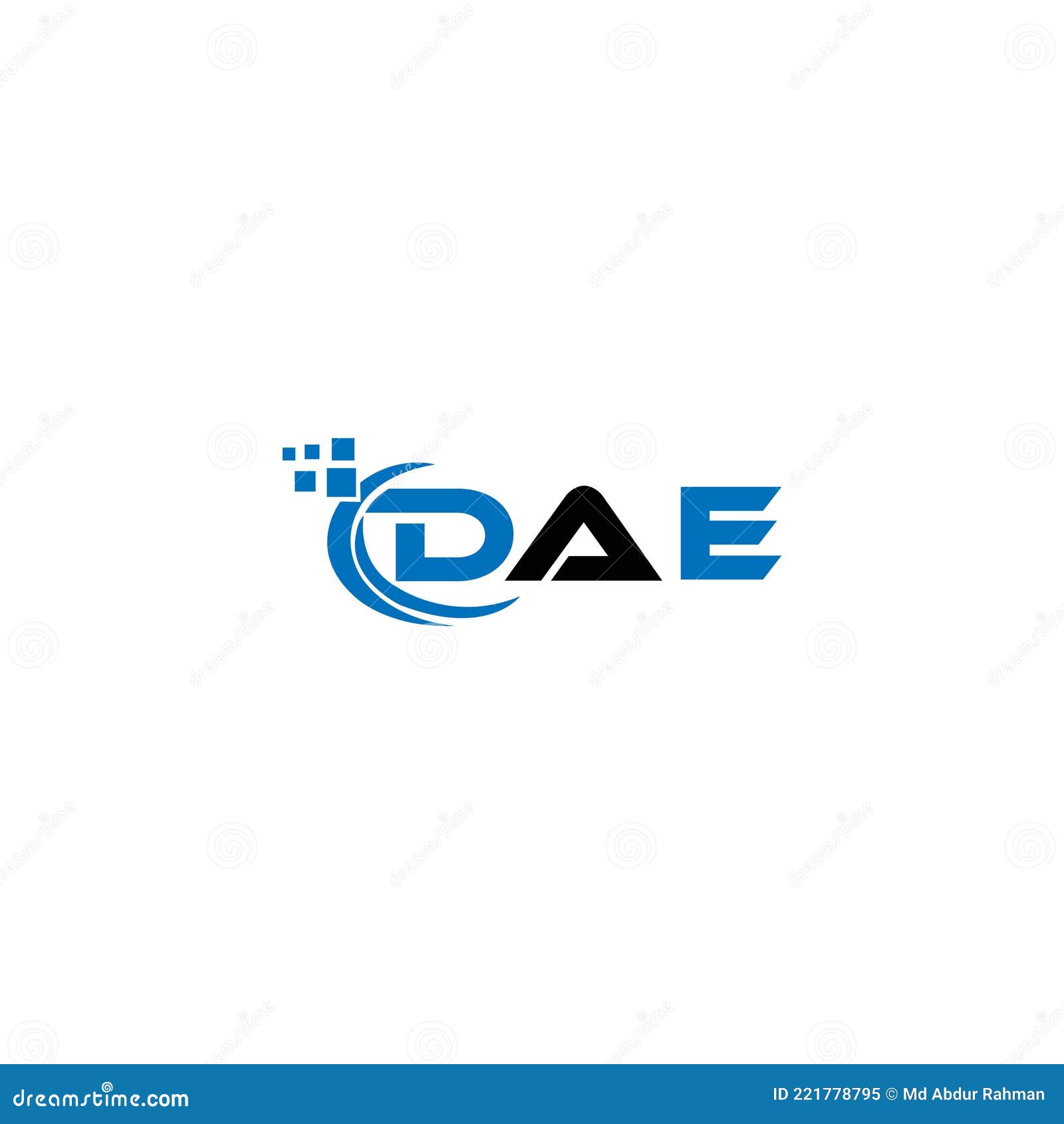 DAE Letter Logo Design on White Background. DAE Creative Initials ...