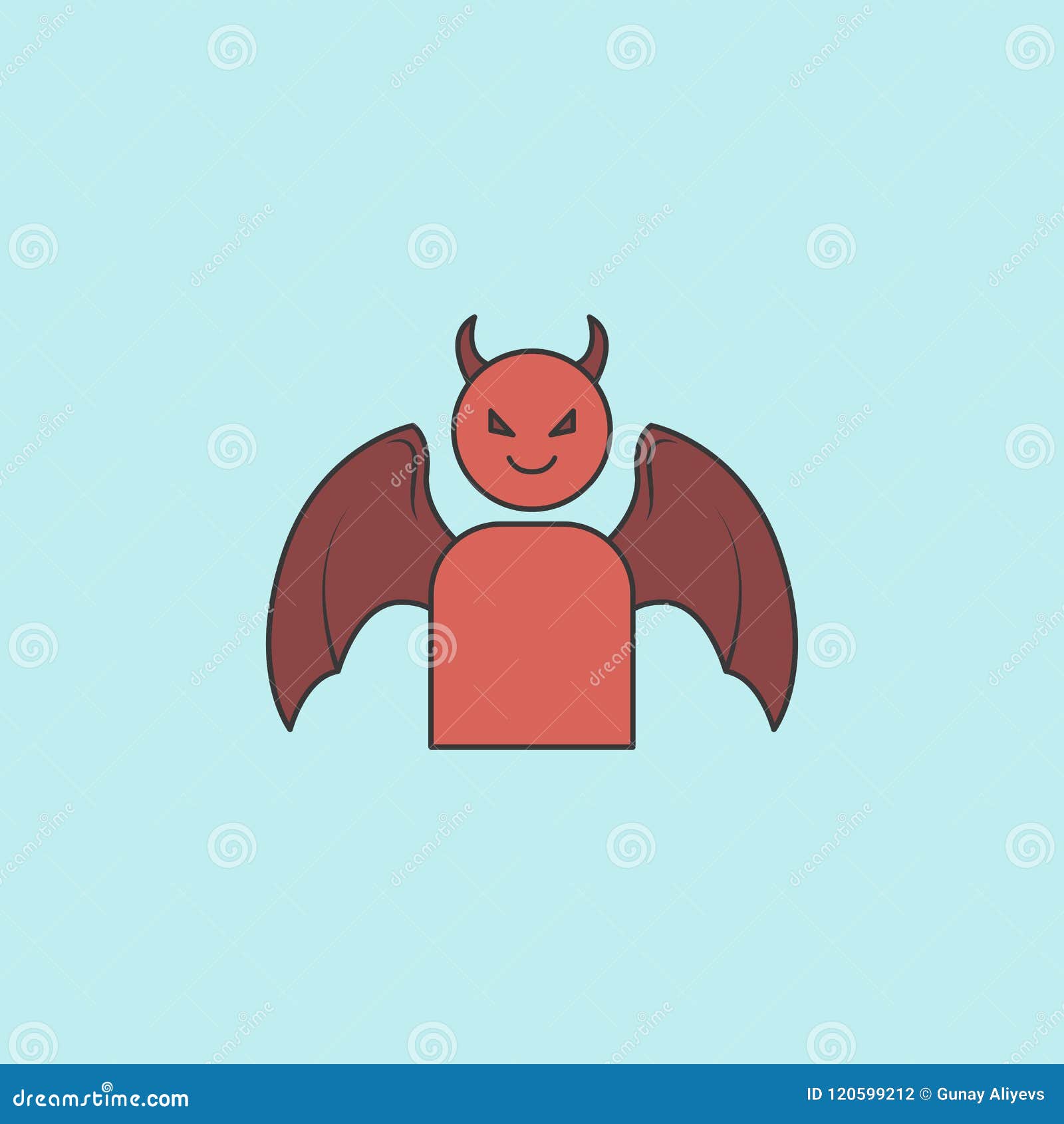 Daemon Icon. Element Of Angel And Demon Icon For Mobile Concept And Web ...
