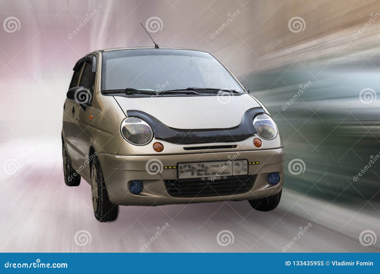 Daewoo Matiz car. stock image. Image of wheels, speed - 133435955