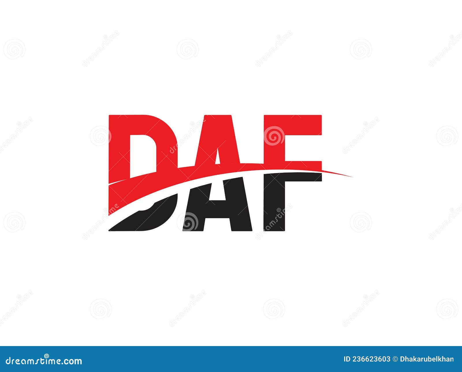 DAF Letter Initial Logo Design Vector Illustration Stock Vector ...