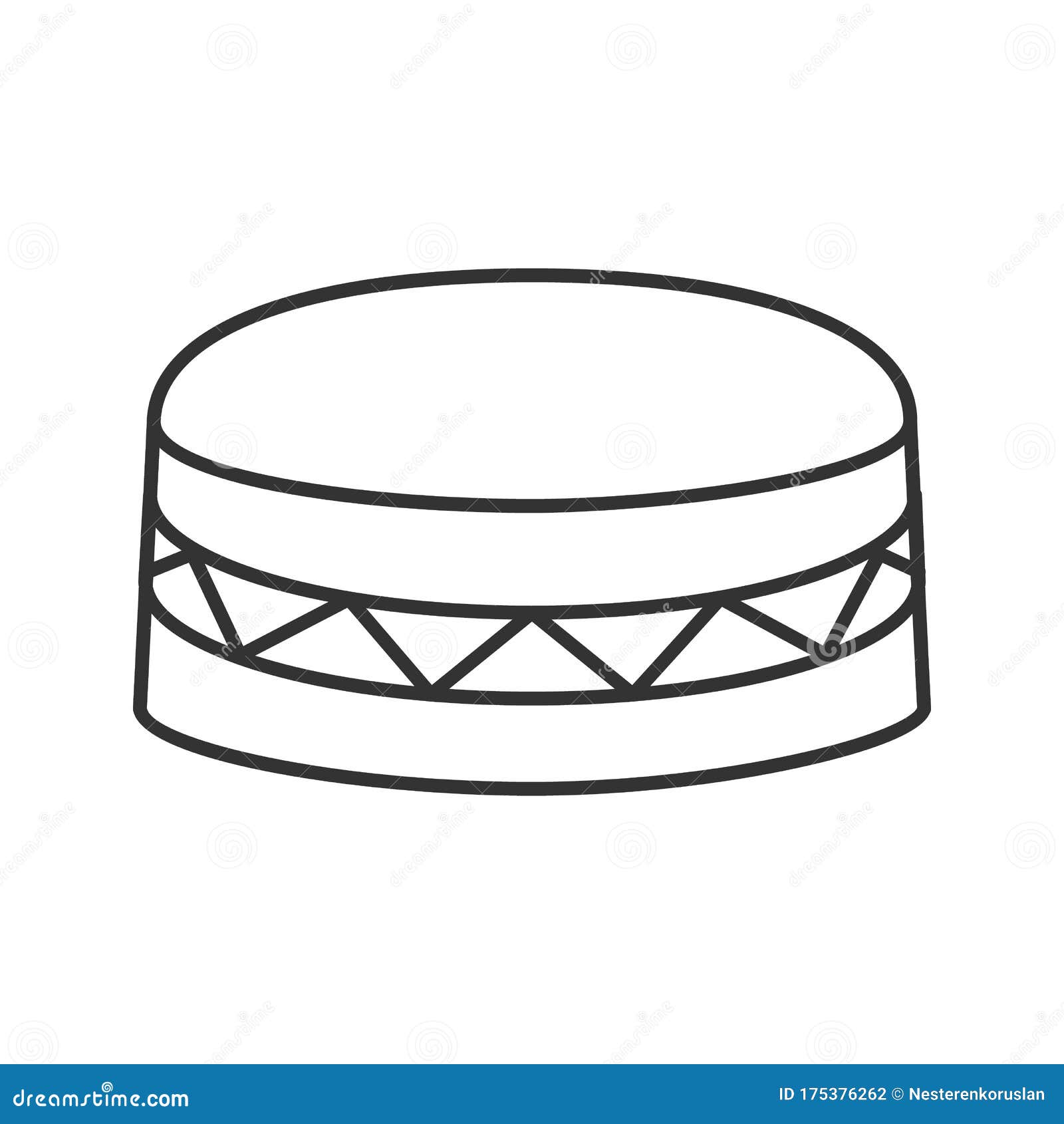 Daf linear icon stock vector. Illustration of percussion - 175376262