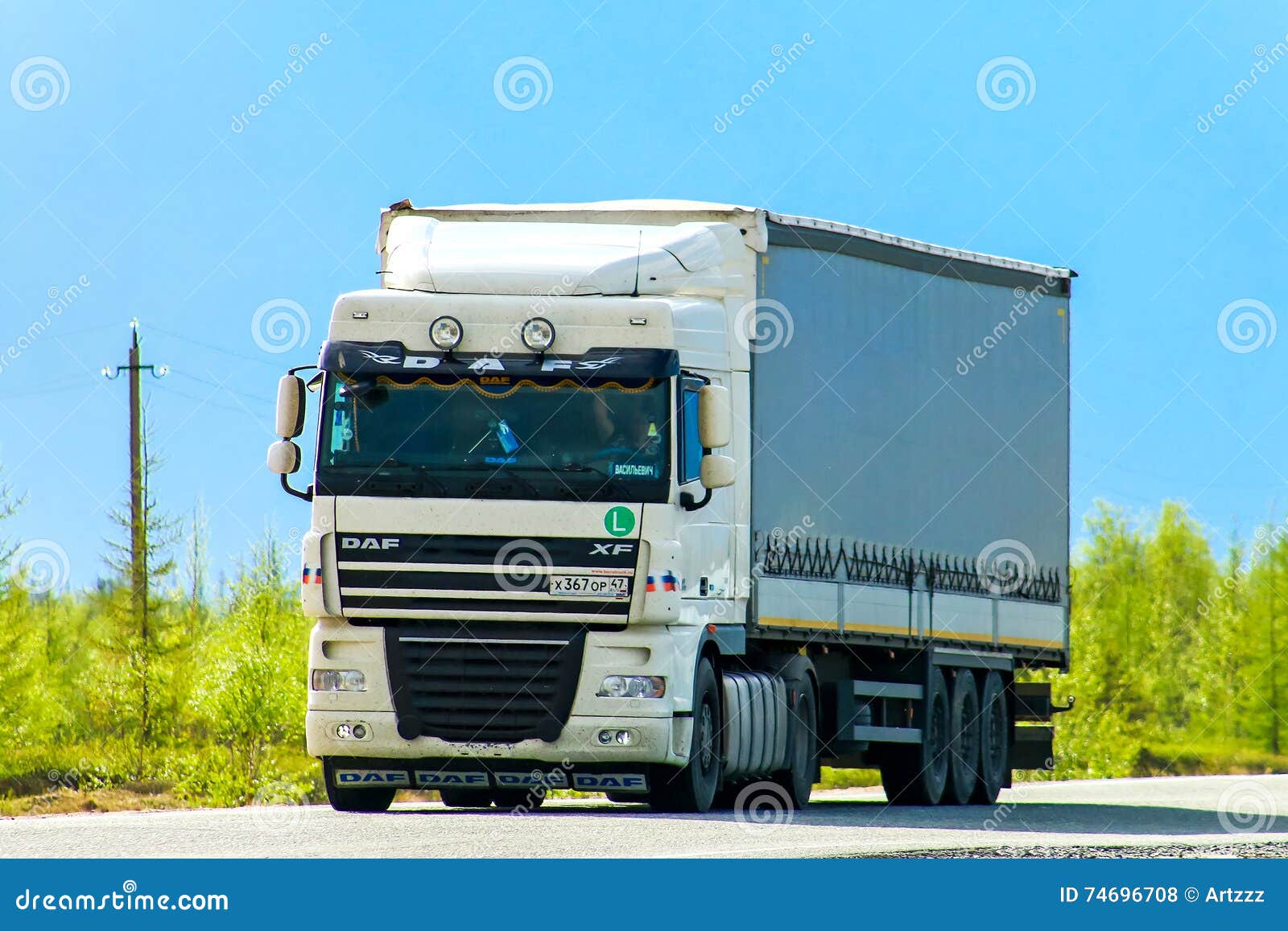 DAF XF photo stock éditorial. Image du jour, moderne - 74696708