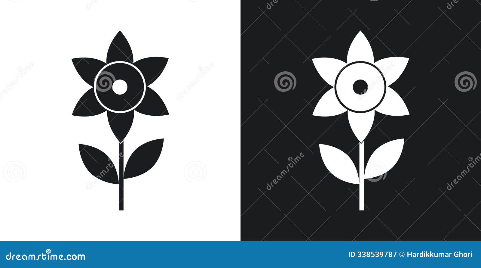 Daffodil Flower Icon Isolated on White Background Stock Vector ...