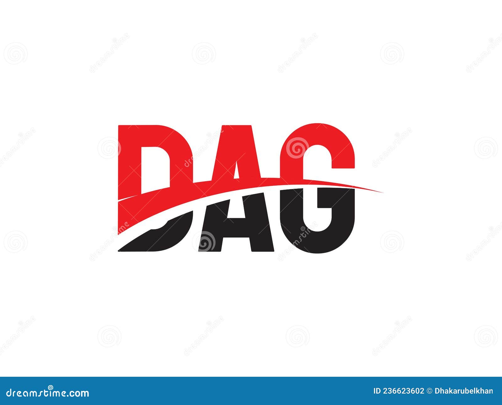 DAG Letter Initial Logo Design Vector Illustration Stock Vector ...