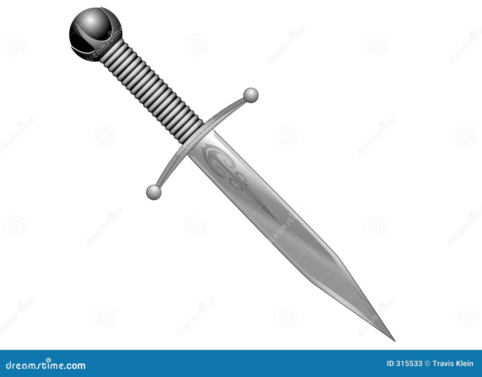 Daga stock de ilustración. Ilustración de asesinato, metal - 315533