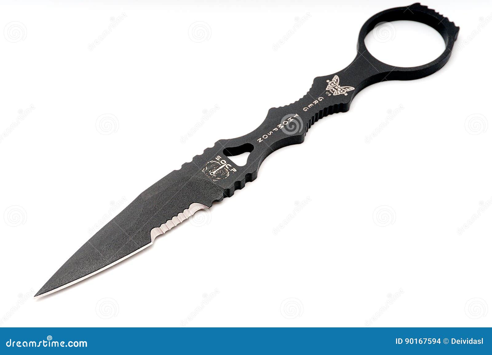 Daga Del Benchmade Del Negro De SOCP Imagen de archivo editorial ...