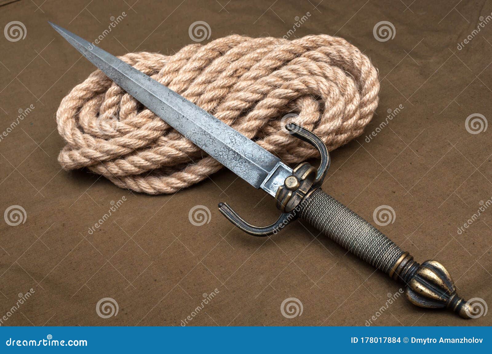 Daga Made in 18th Century. Blade Weapon Stock Photo - Image of ...