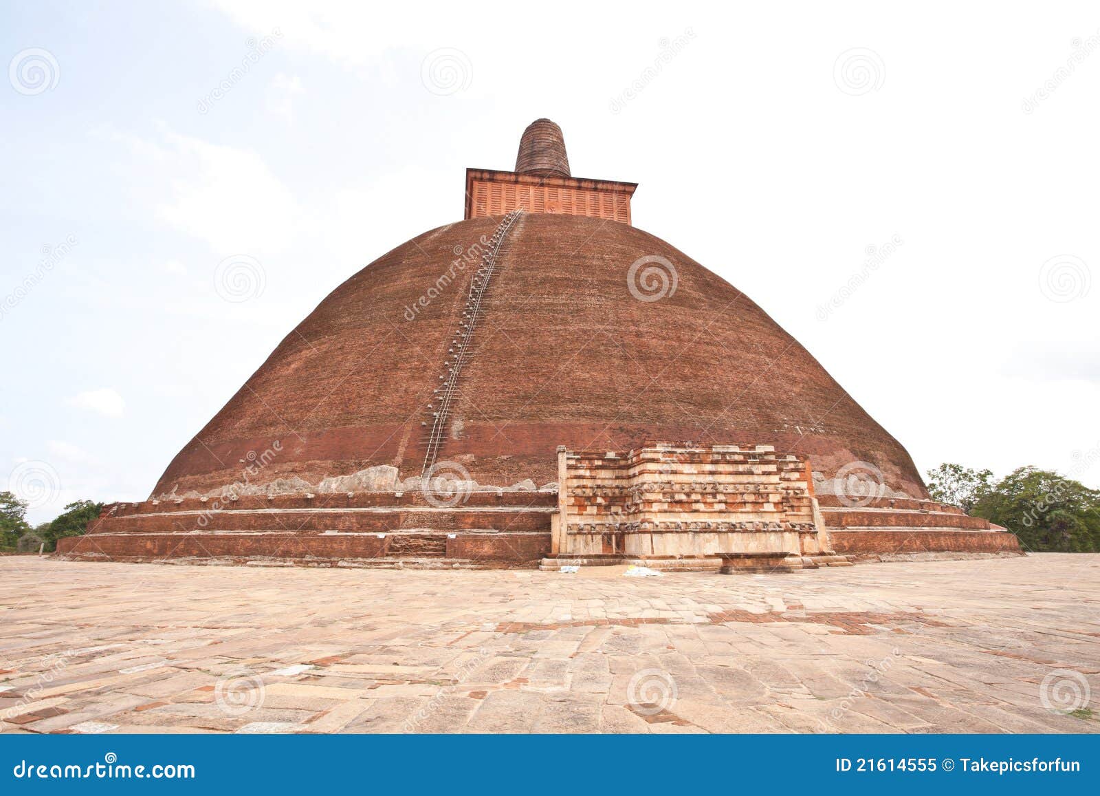 Dagaba de Jetavanarama image stock. Image du majestueux - 21614555