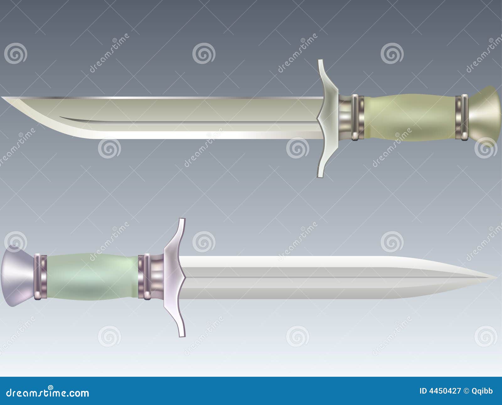 Dagas ilustración del vector. Ilustración de brillo, jade - 4450427