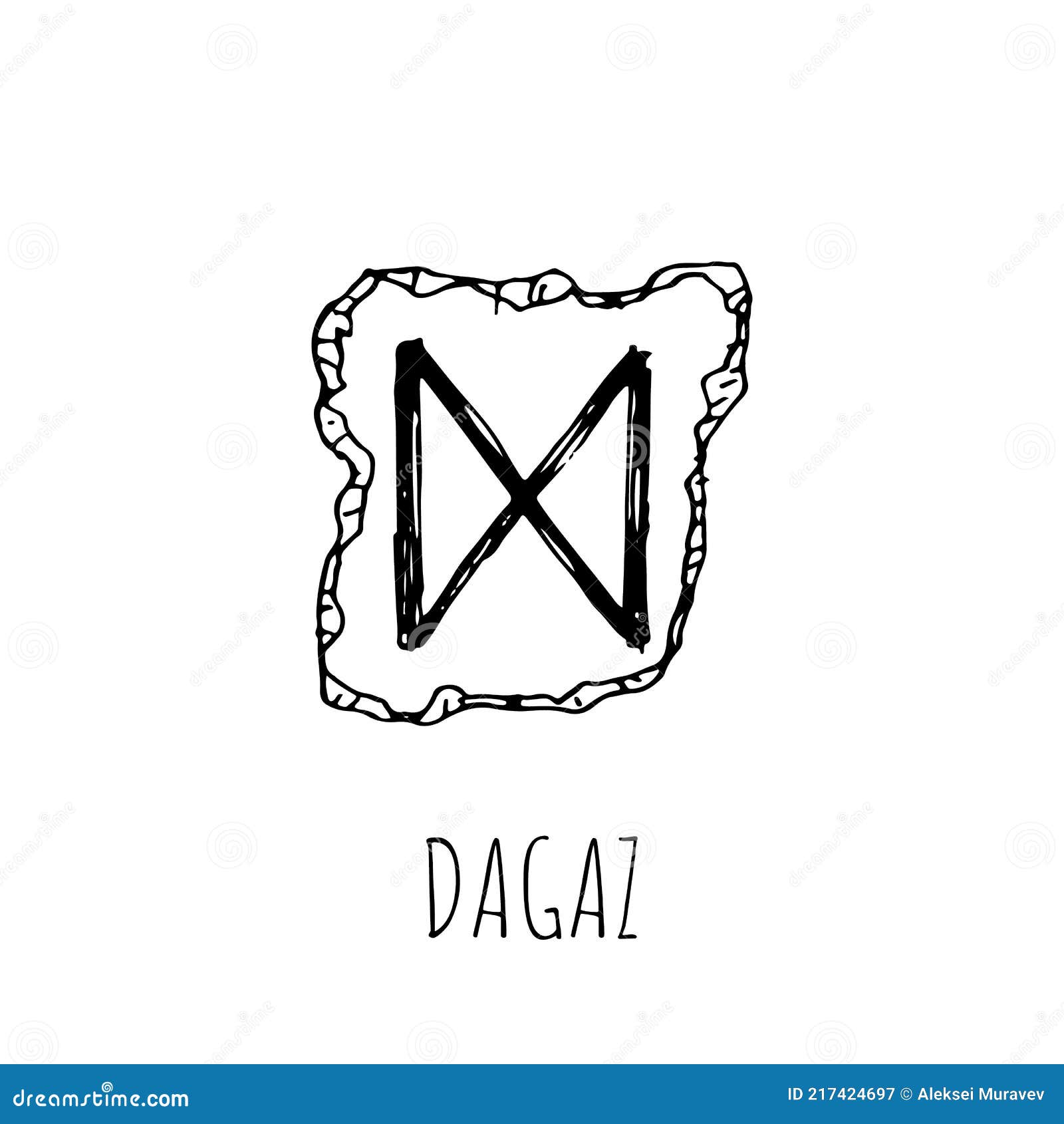 Dagaz Rune. Ancient Scandinavian Runes. Runes Senior Futarka. Magic ...