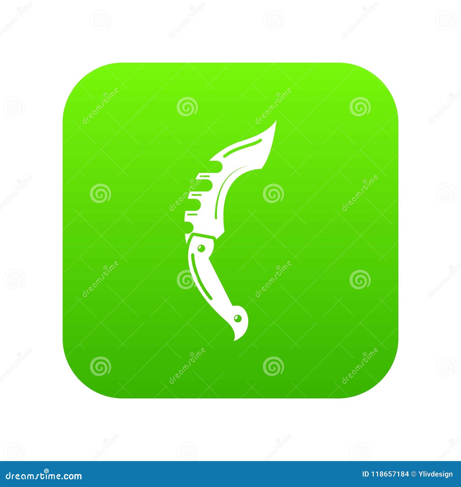 Dagger Battle Icon, Simple Black Style Stock Vector - Illustration of ...