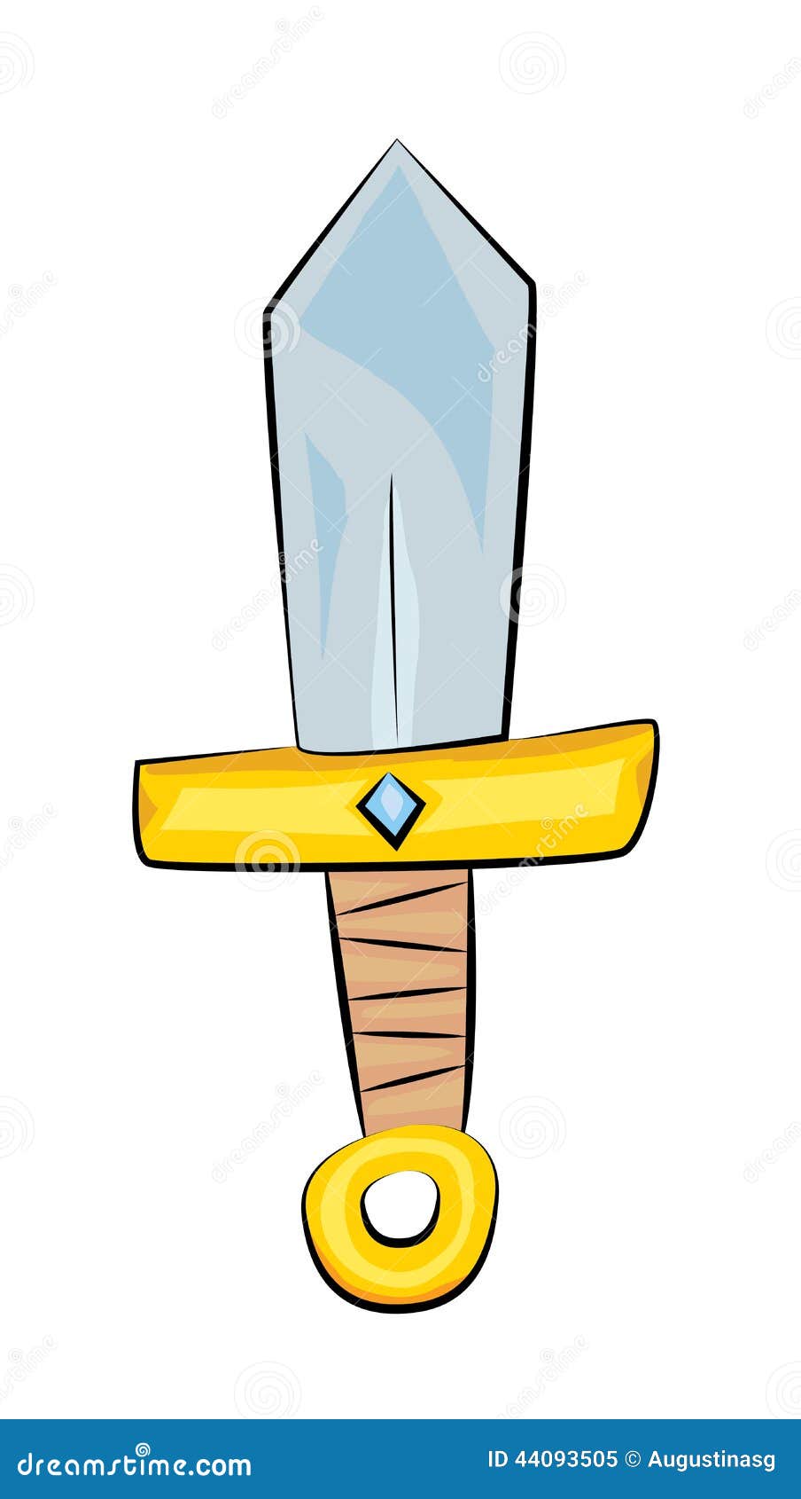 Dagger cartoon stock illustration. Illustration of isolated - 44093505