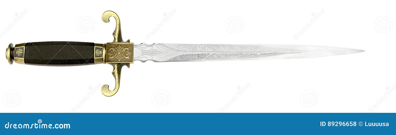 Dagger Fantasy Adventure. Sword on White Background Stock Photo - Image ...