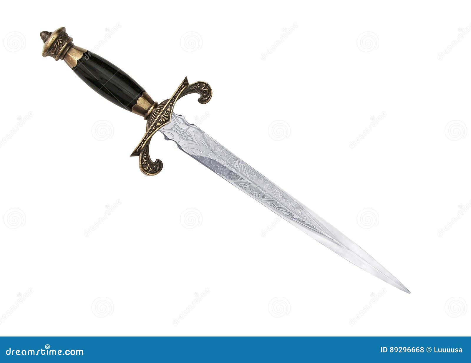 Dagger Fantasy Adventure. Sword On White Background Stock Photo ...