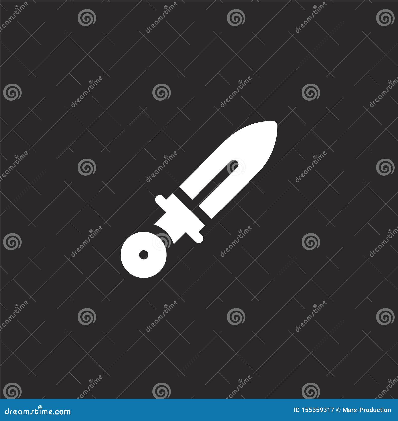 Dagger Icon. Filled Dagger Icon for Website Design and Mobile, App ...