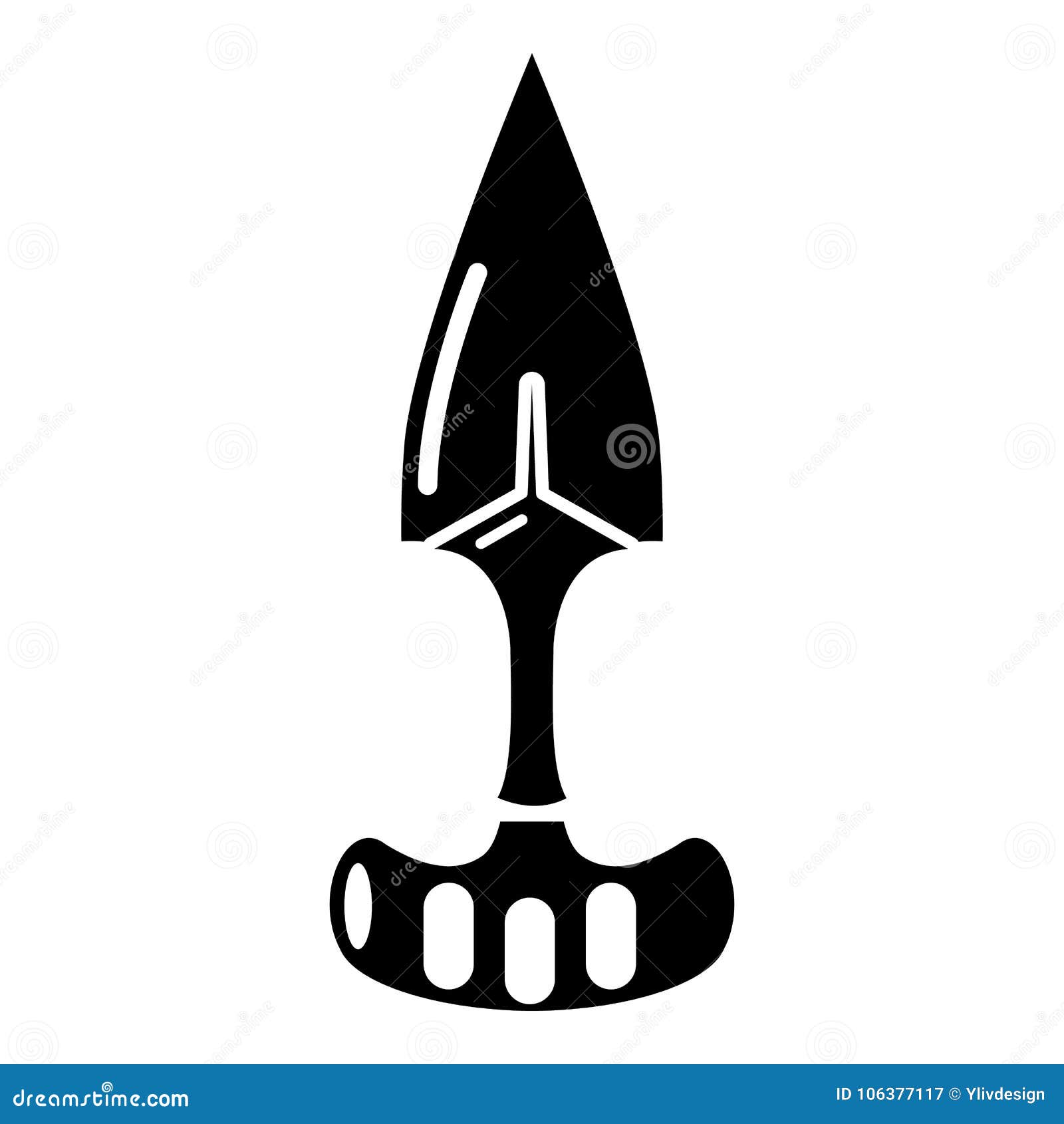 Dagger Ninja Icon, Simple Black Style Stock Vector - Illustration of ...