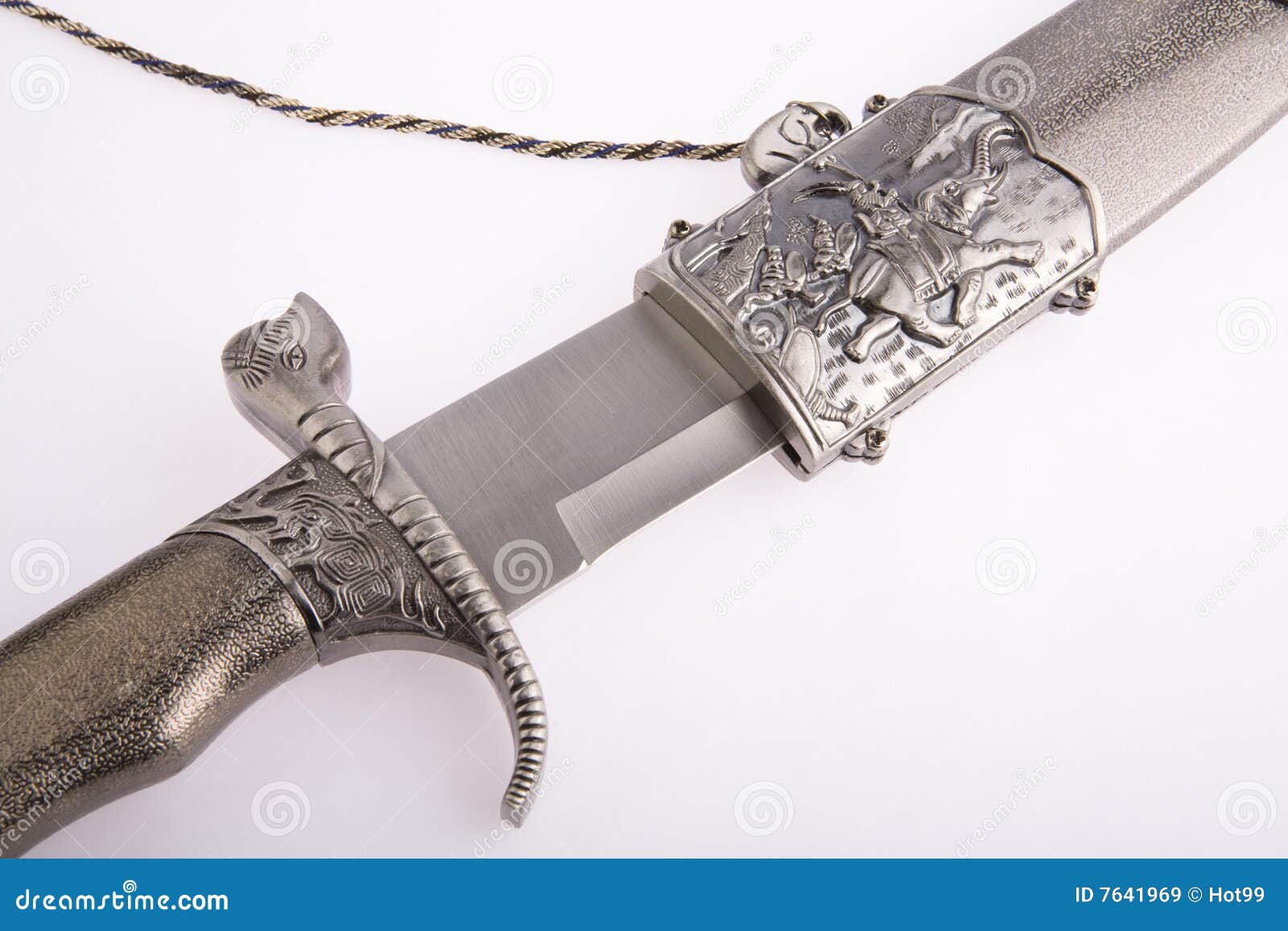 Dagger with sheath stock image. Image of cutter, horror - 7641969