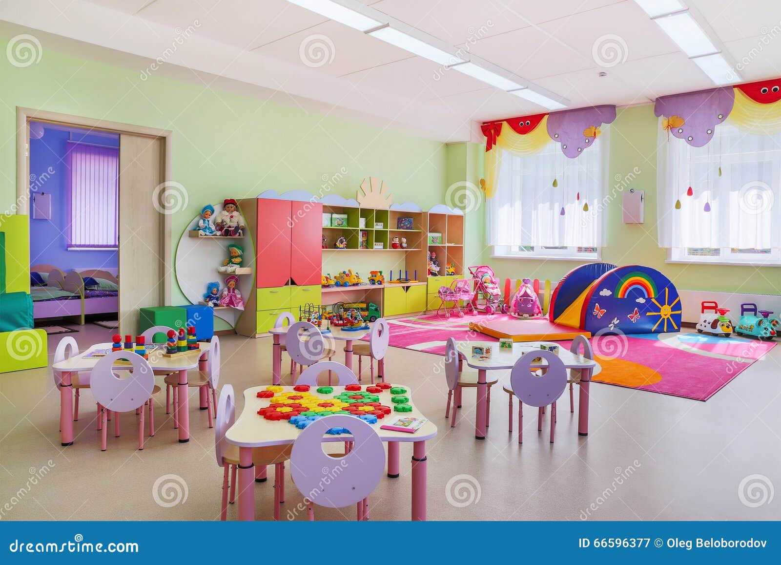 Dagis modigt rum fotografering för bildbyråer. Bild av klassrum - 66596377