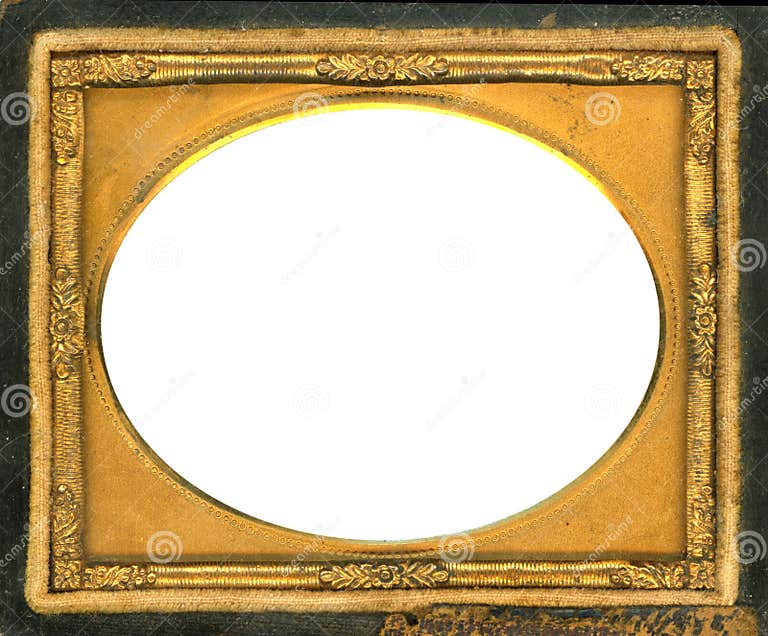 Daguerreotype Frame with Clipping Path Stock Photo - Image of border ...