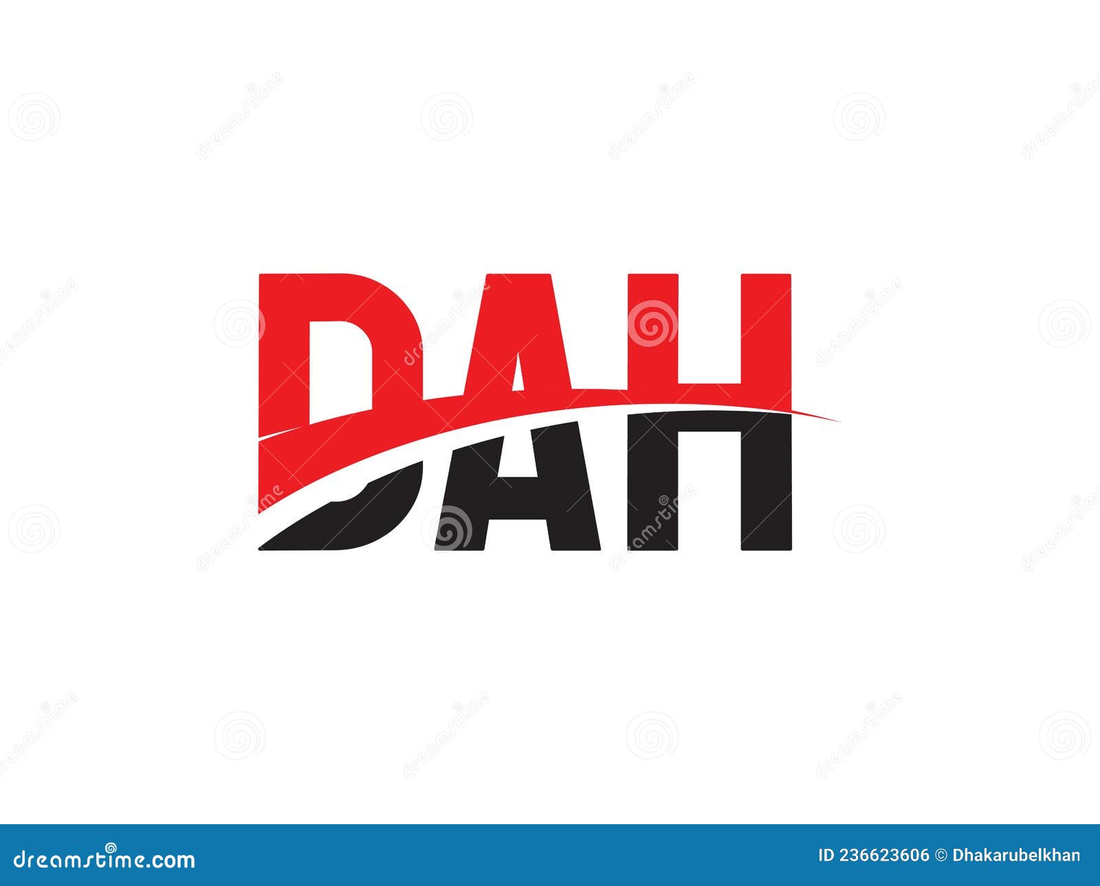 DAH Letter Initial Logo Design Vector Illustration Stock Vector ...