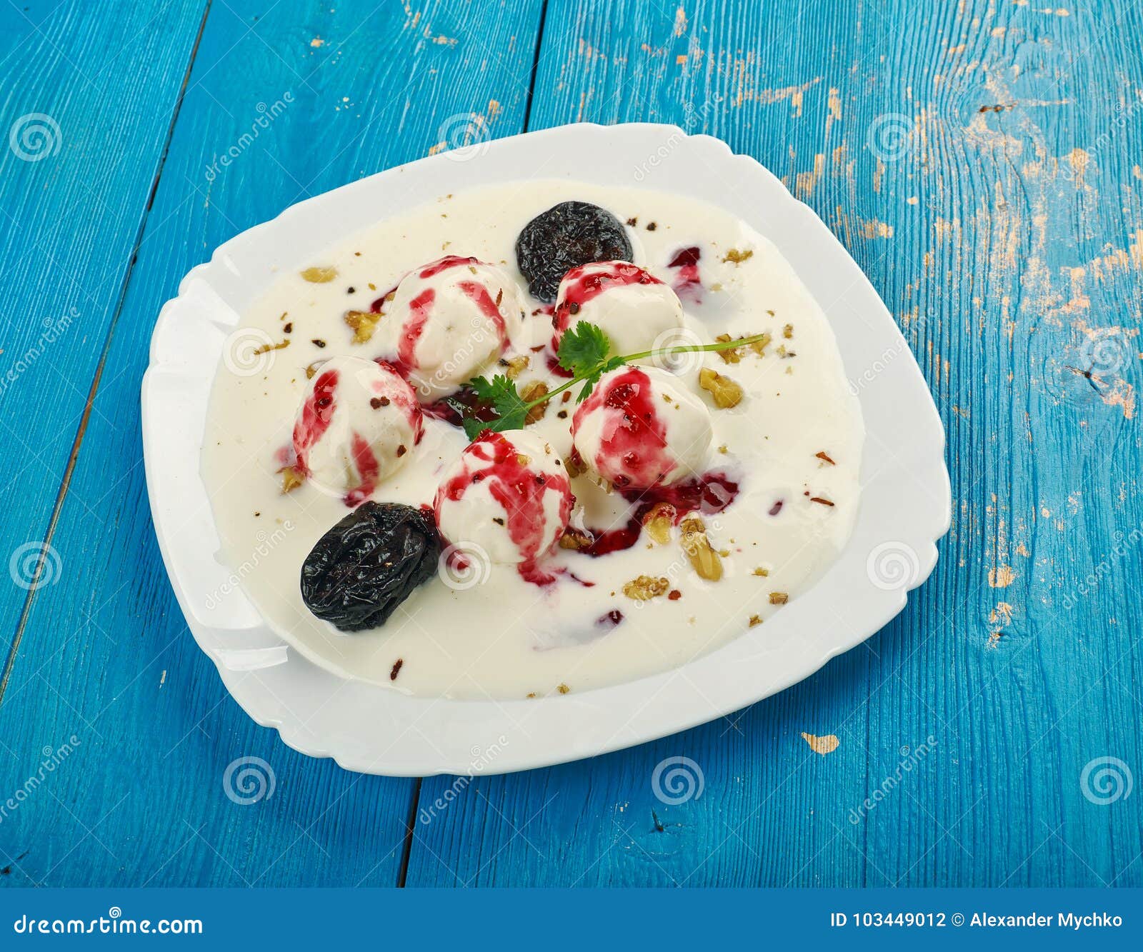 Dahi Bhalla Indian Tasty Street Food, Dahi Vada Royalty-Free Stock ...