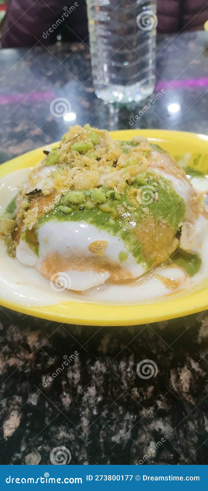 Dahi Poori Delhi Authentic Dish Stock Image - Image of dahi, dish ...