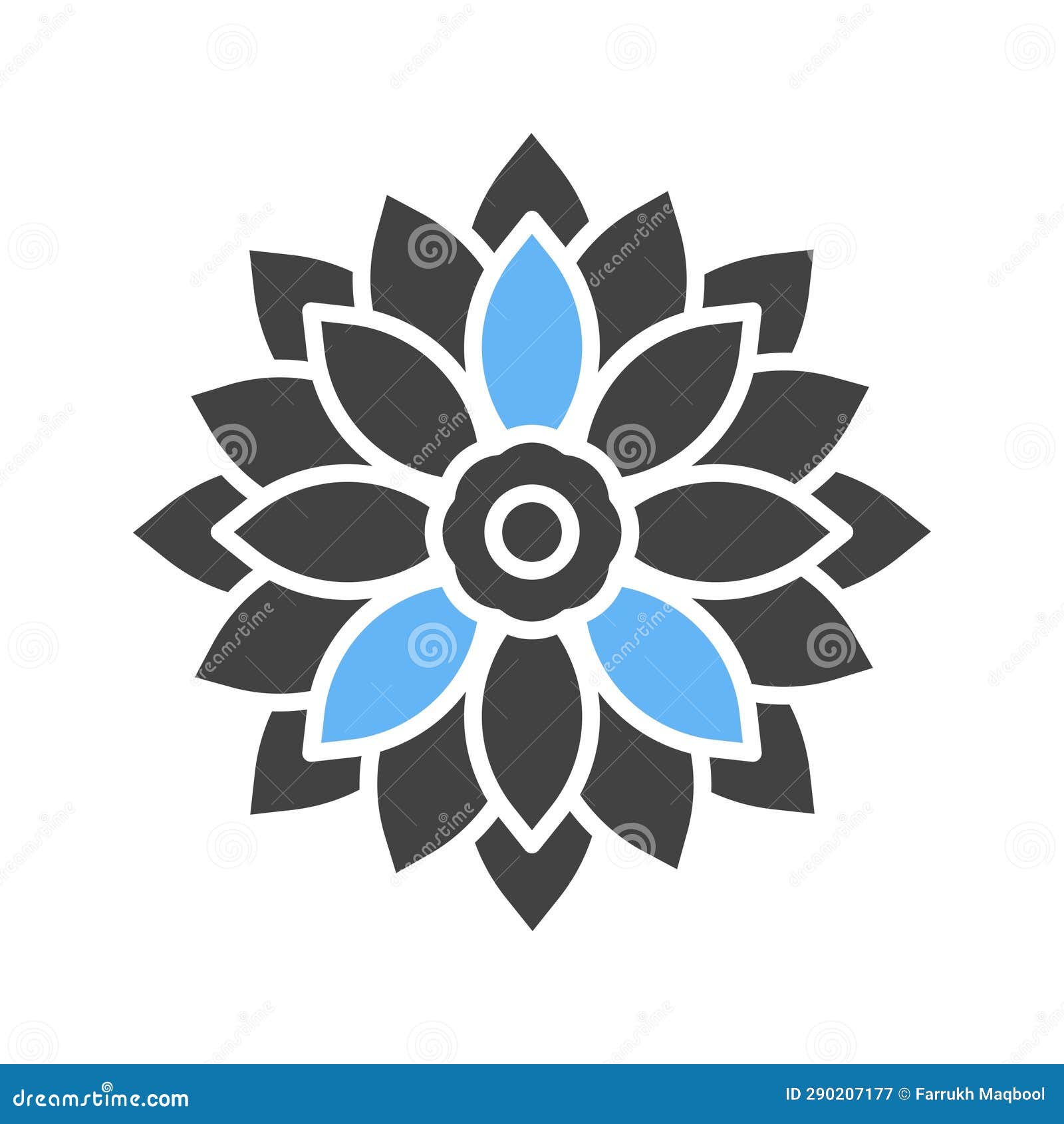 Dahlia Icon On White Background. Simple Element Illustration From ...