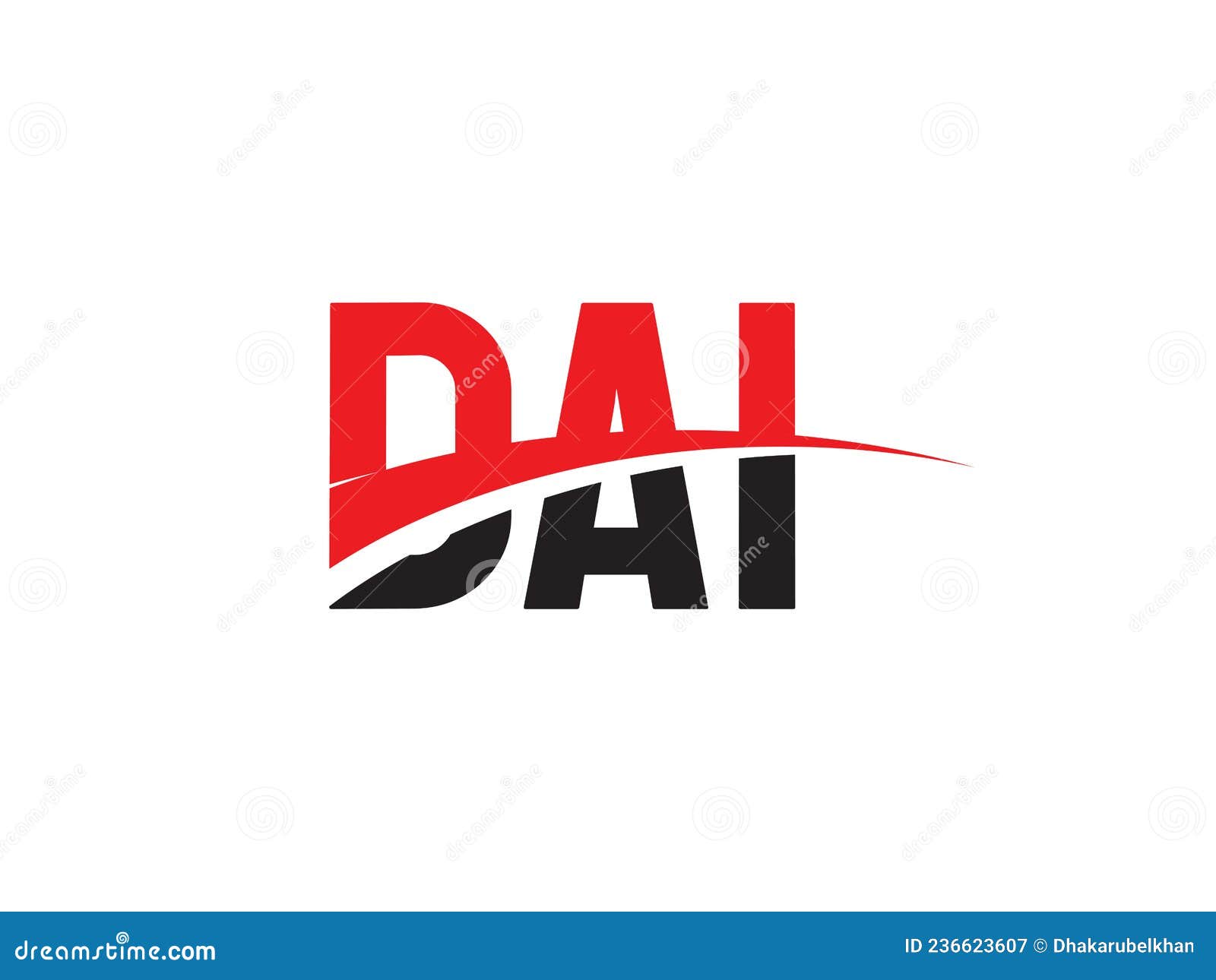 DAI Letter Initial Logo Design Vector Illustration Stock Vector ...