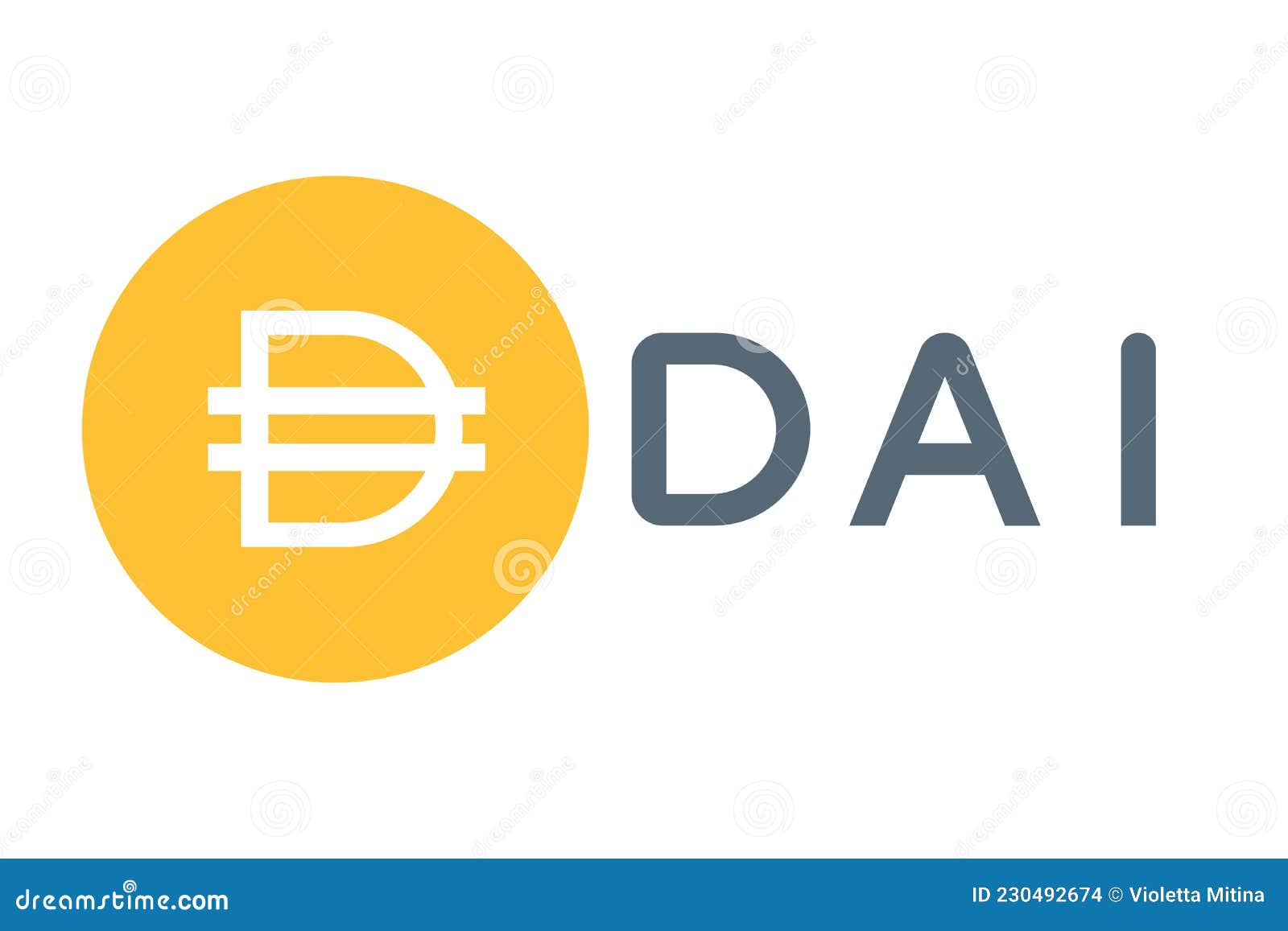 Dai Logos Vector Logo Text Icon Author S Development Editorial Stock ...