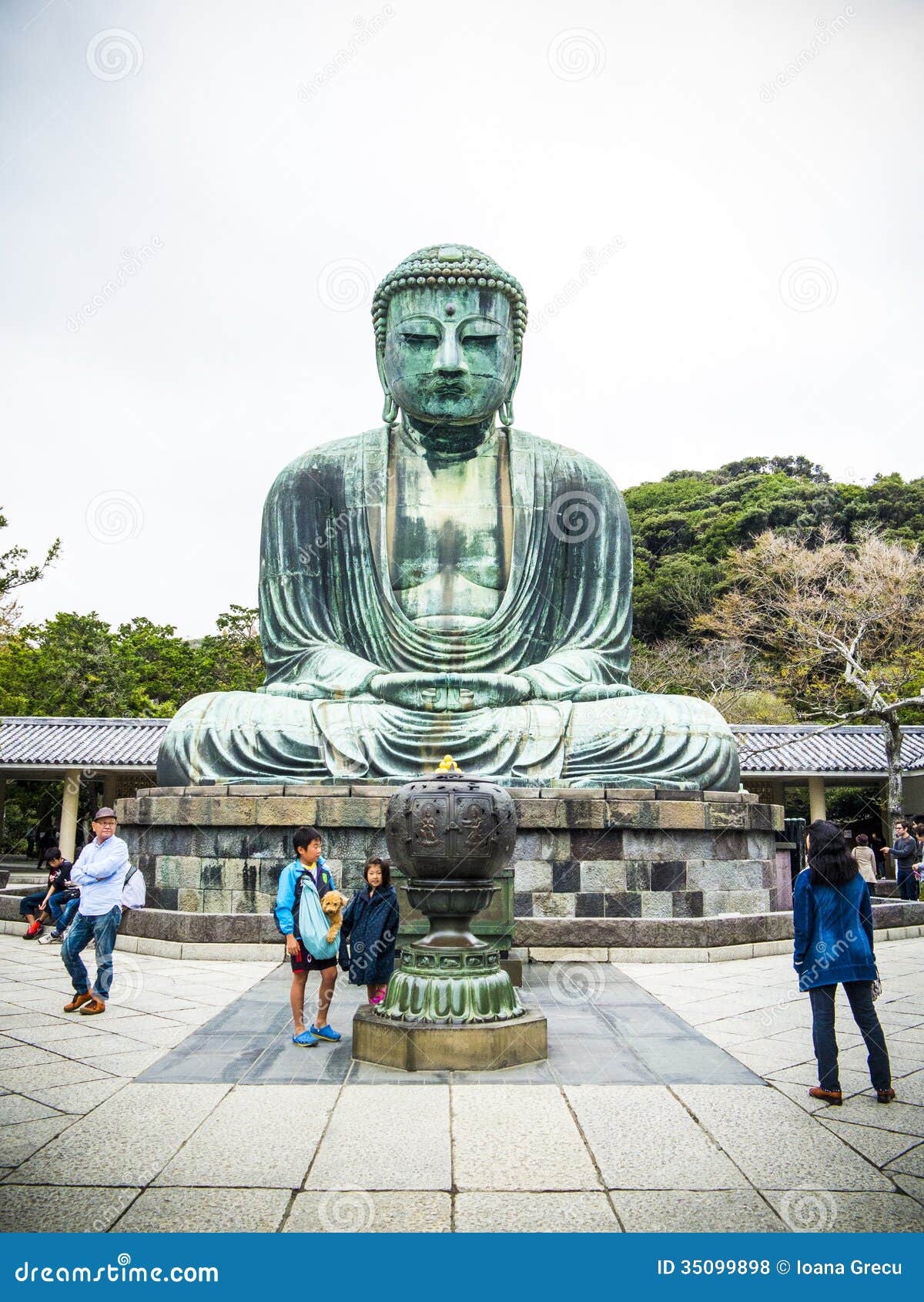 Daibutsu Buddha of Kamakura Editorial Stock Photo - Image of temple ...