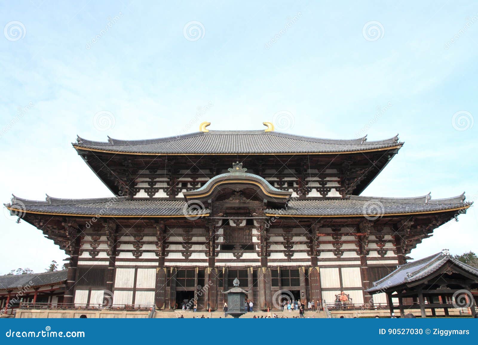 Daibutsuden Of Todai Ji In Nara Royalty-Free Stock Photography ...