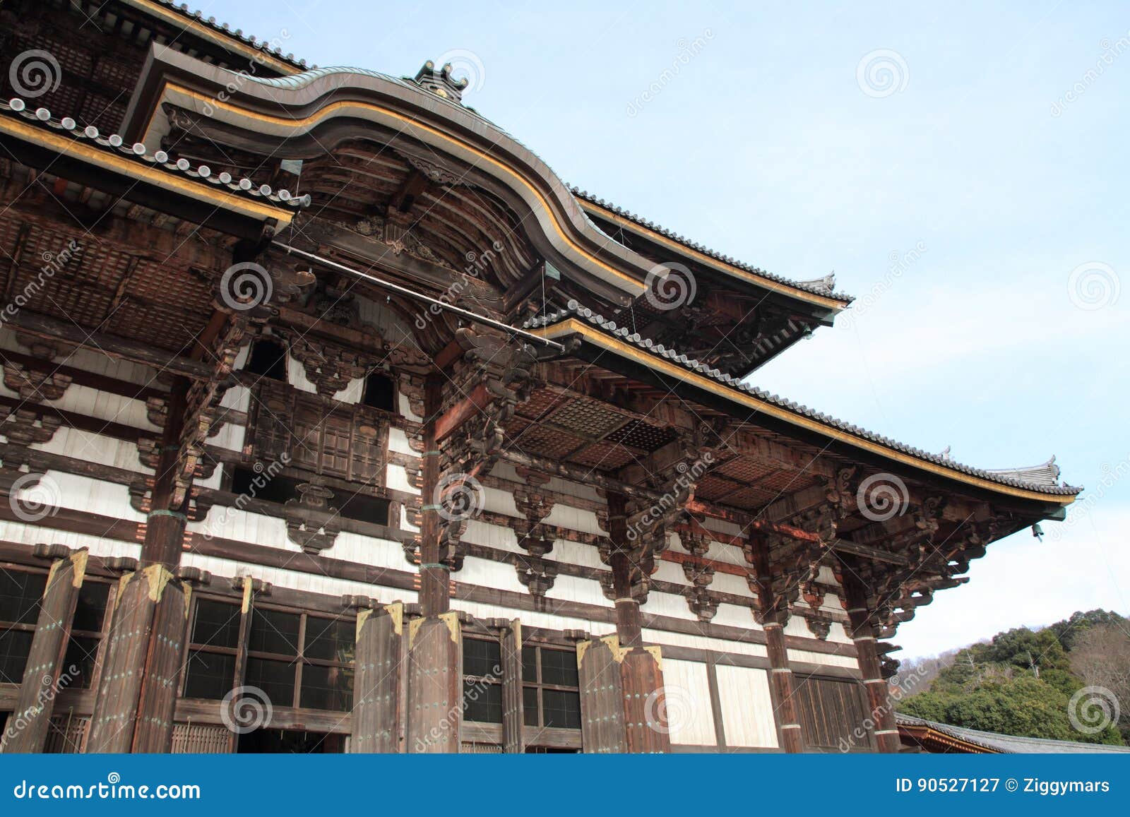 Daibutsuden of Todai Ji in Nara Stock Image - Image of ancient ...