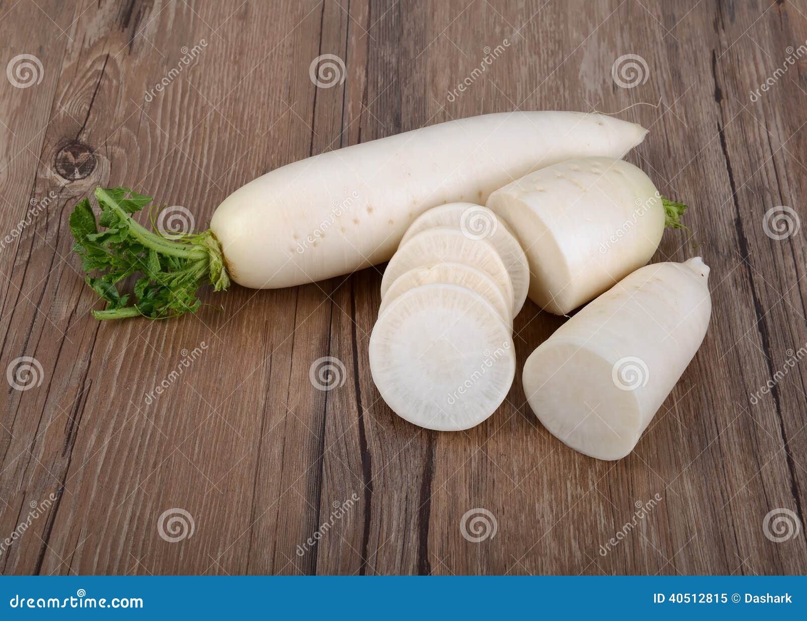 Daikon radish on the wood stock image. Image of isolated - 40512815