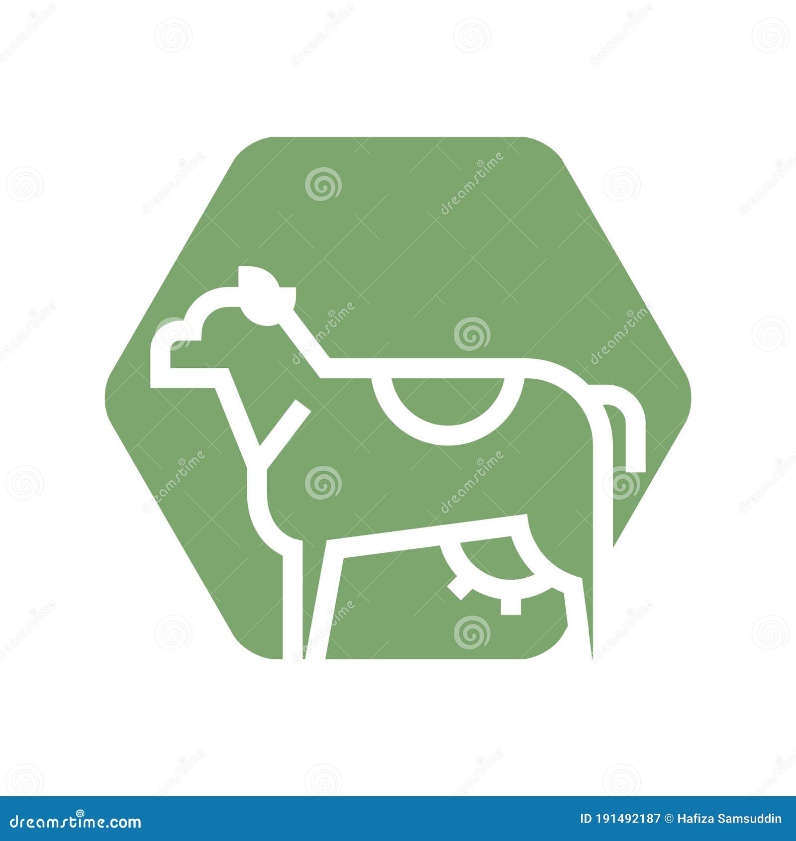 Dairy Cow Icon. Vector Illustration Decorative Design Stock Vector ...
