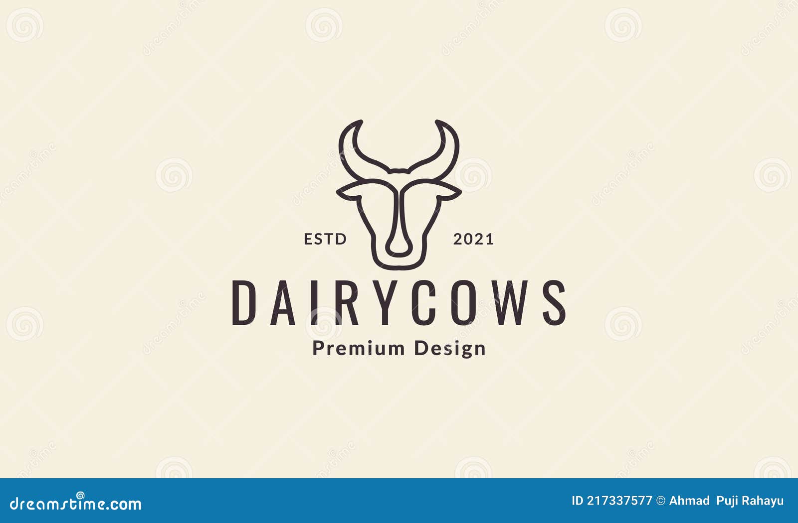 Dairy Cows Head Line Logo Vector Symbol Icon Design Graphic ...