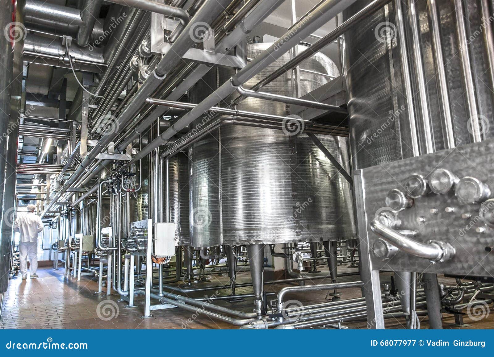 Dairy Product Factory Inside Stock Image - Image of installation, food ...