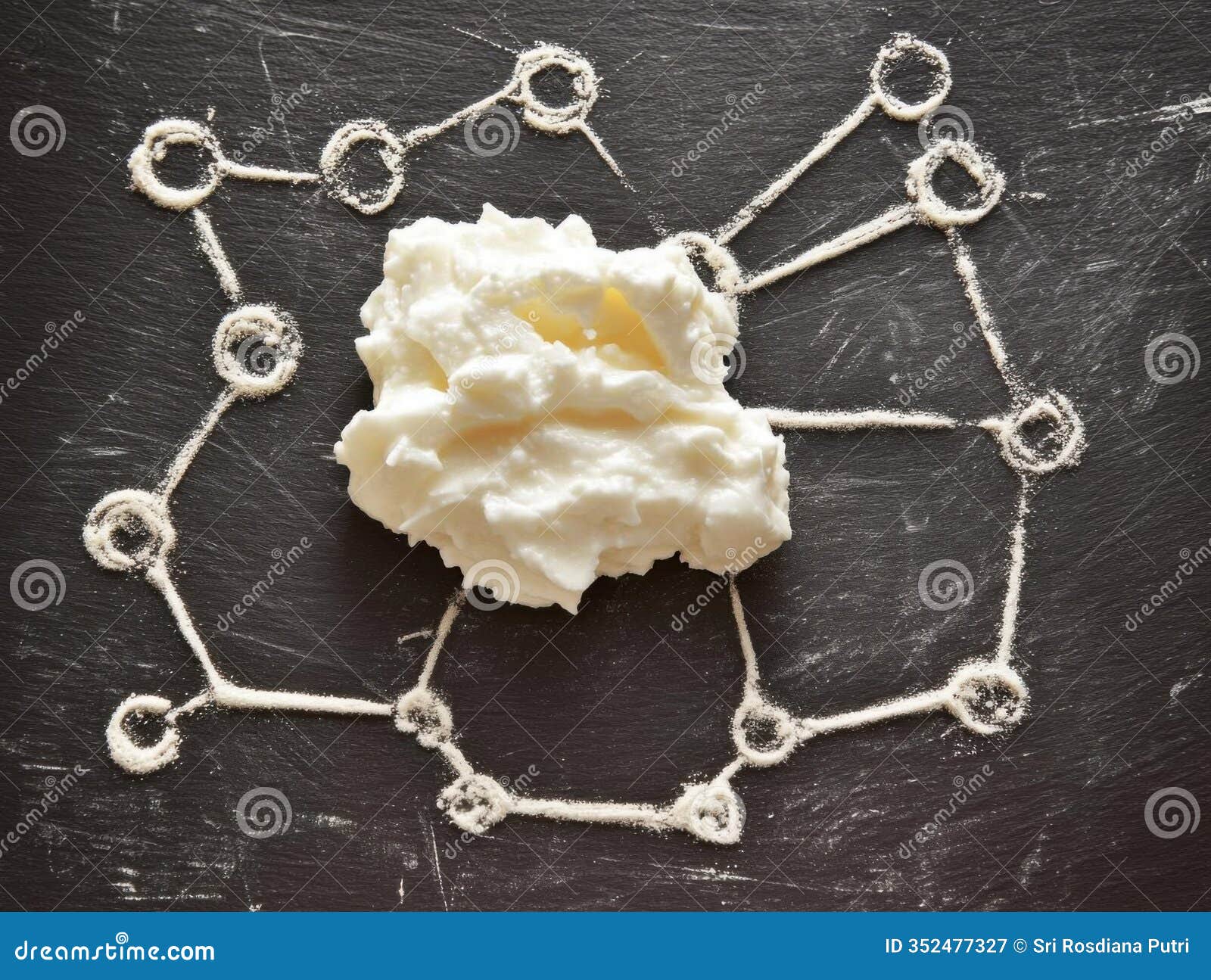 Dairy Product Molecular Structure, Food Science Concept Stock ...
