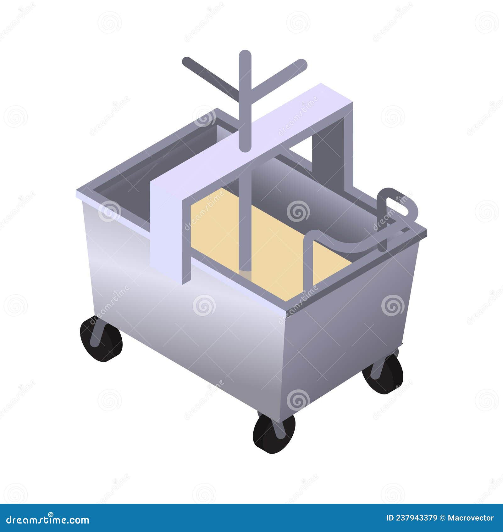 Dairy Production Barrow Composition Stock Vector - Illustration of ...