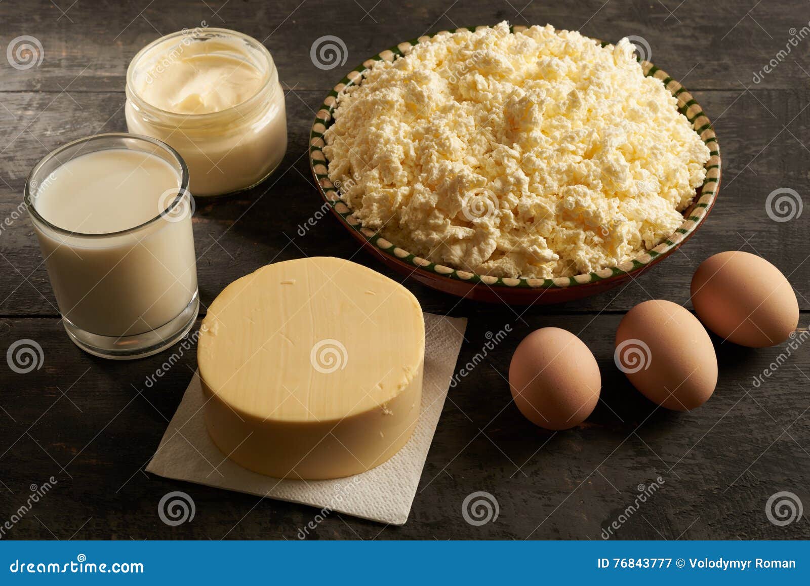 Dairy Products and Eggs are Sources Stock Image - Image of eggs, butter ...